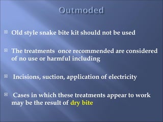 Snake Bite.ppt when a snake bites you what to do then | PPT