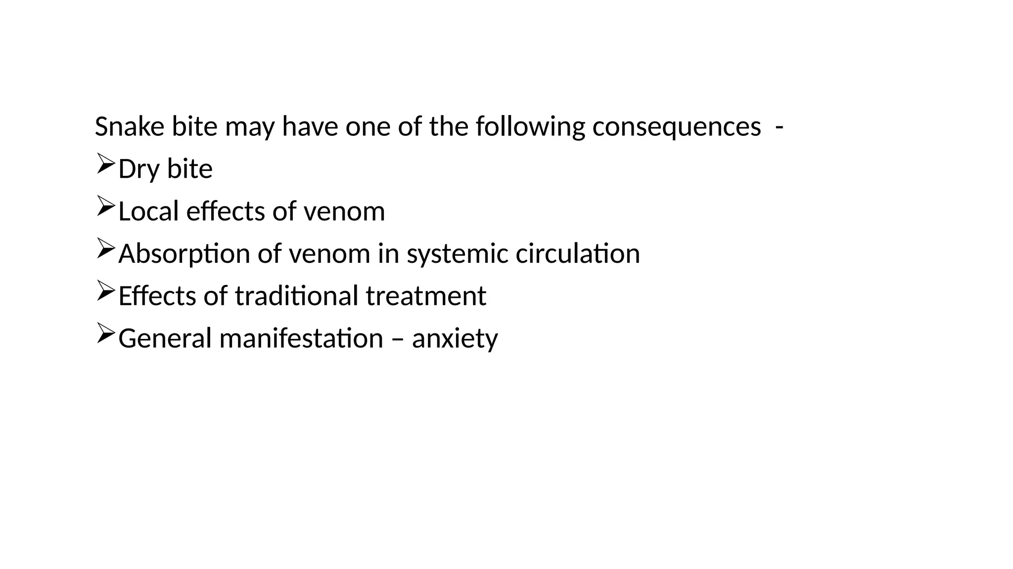SNAKE BITE and Management of treatment .pptx