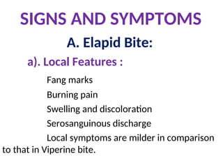 SNAKE BITE appropriate diagnostic technique .ppt
