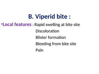 SNAKE BITE appropriate diagnostic technique .ppt