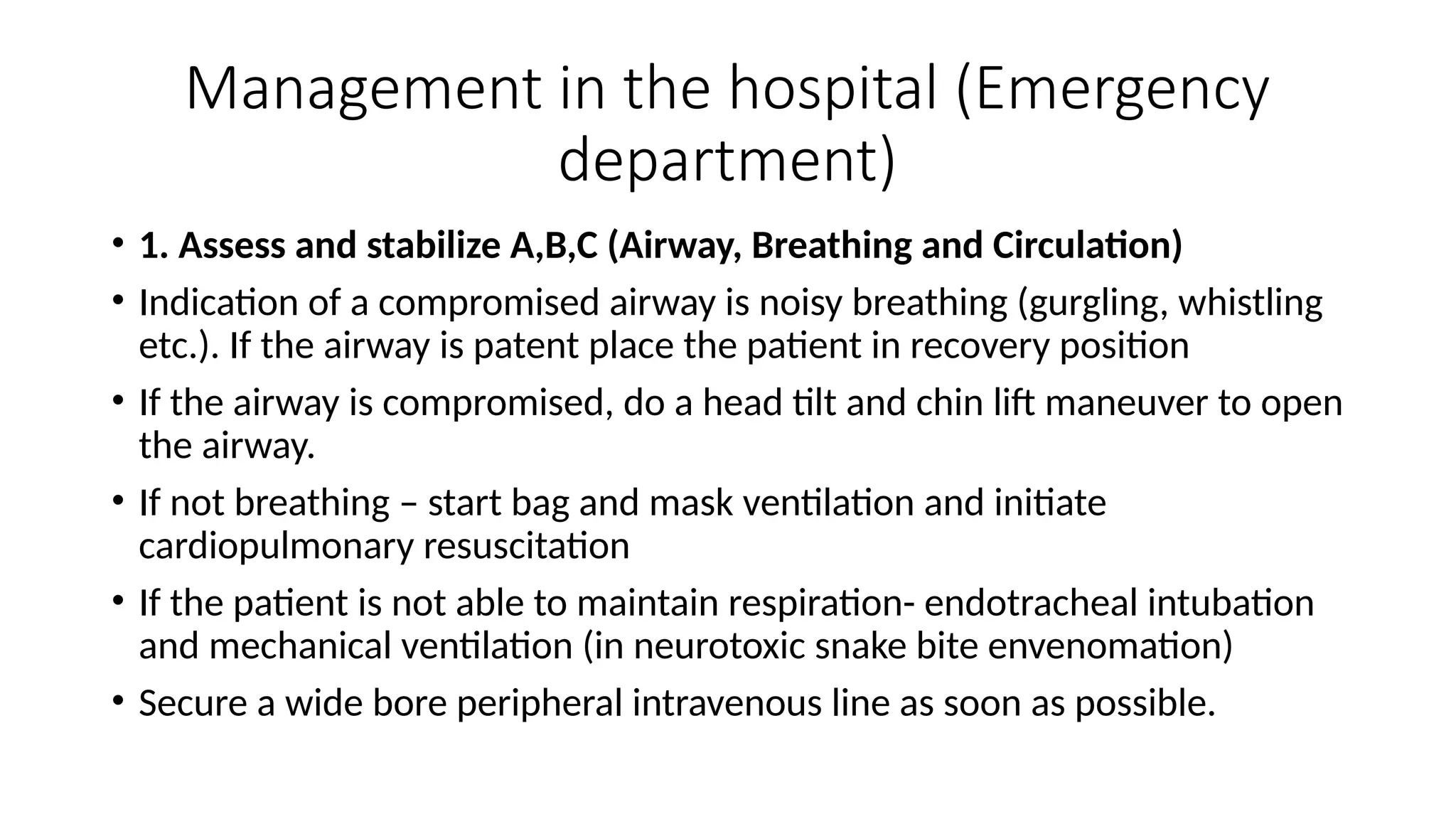 SNAKE BITE management in India , epidemiology and description | PPTX