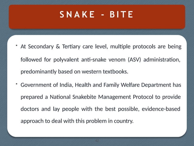 Snake Bite and stings.pptx emergency aid | PPT