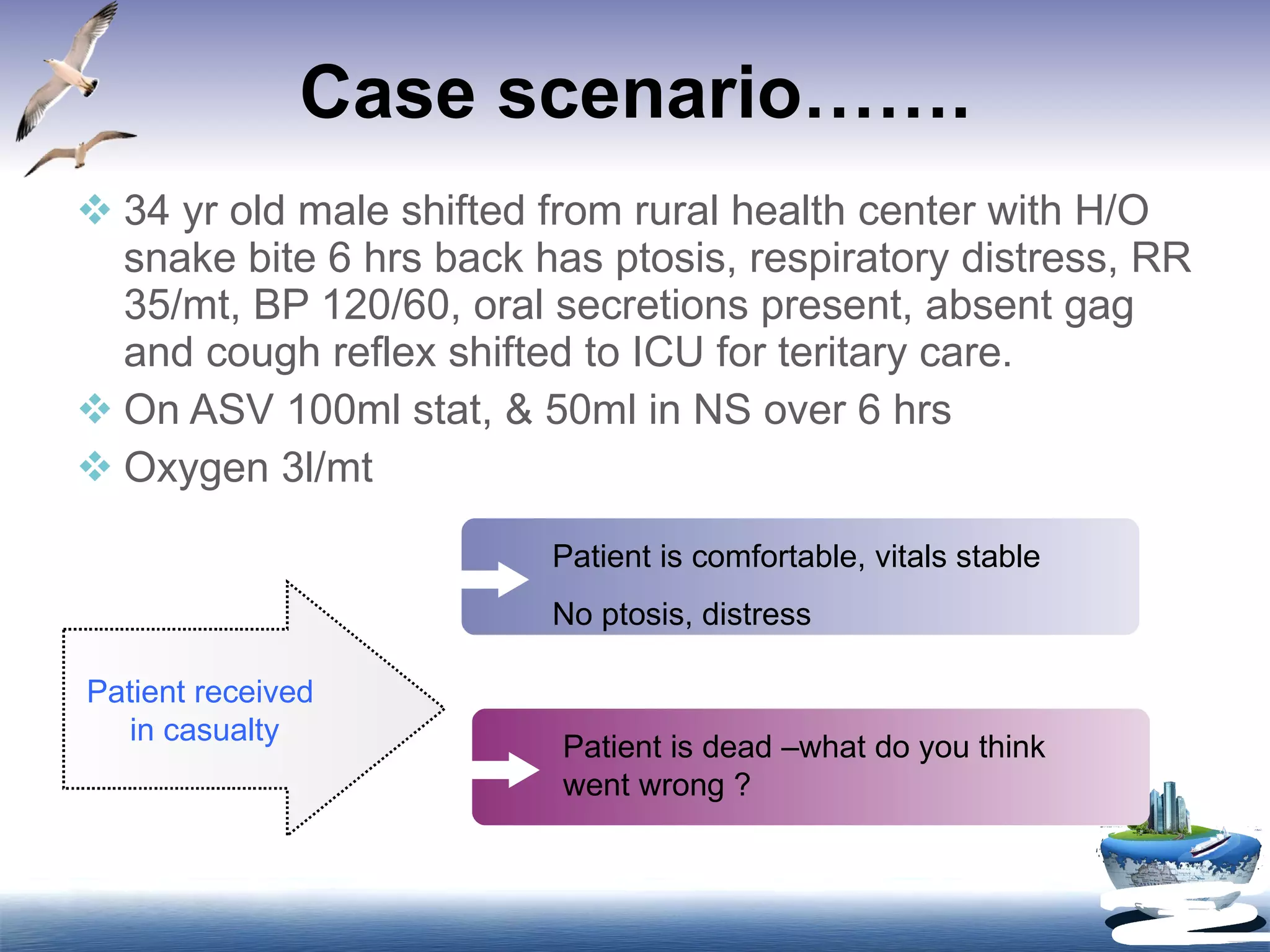Snake Bite Icu Management | PPT