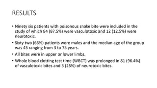 Snake Bite and management Journal club.pptx