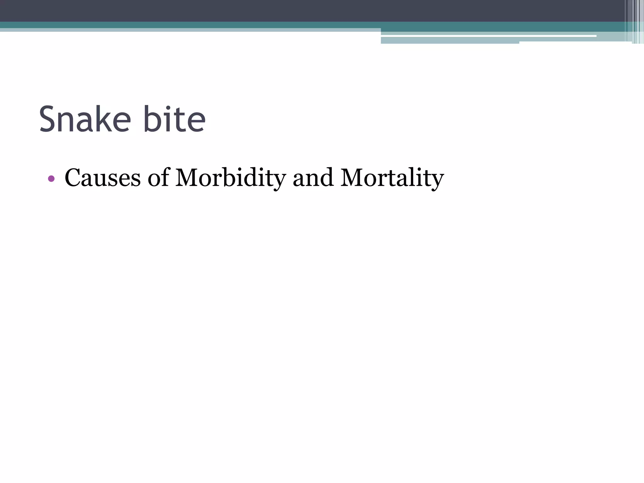 Snake bite management | PPTX