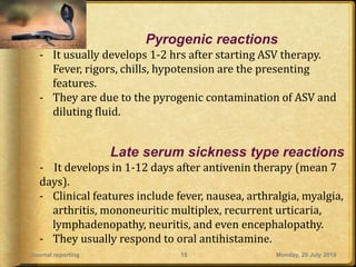 Snake bite management | PPTX