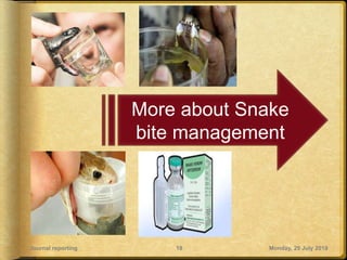 Snake bite management | PPTX