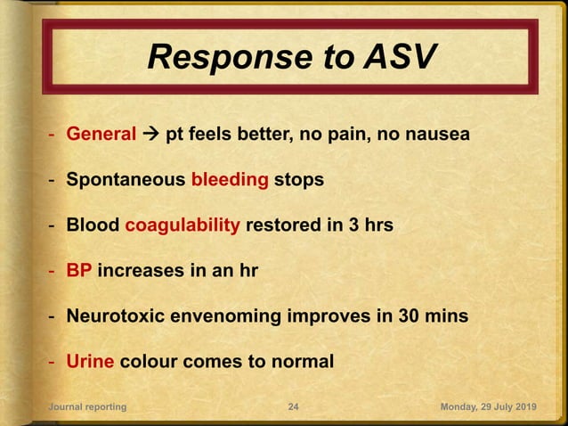 Snake bite management | PPTX