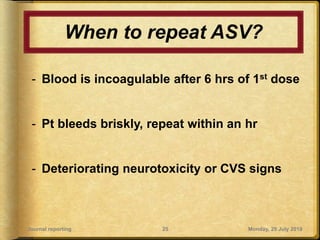 Snake bite management | PPTX