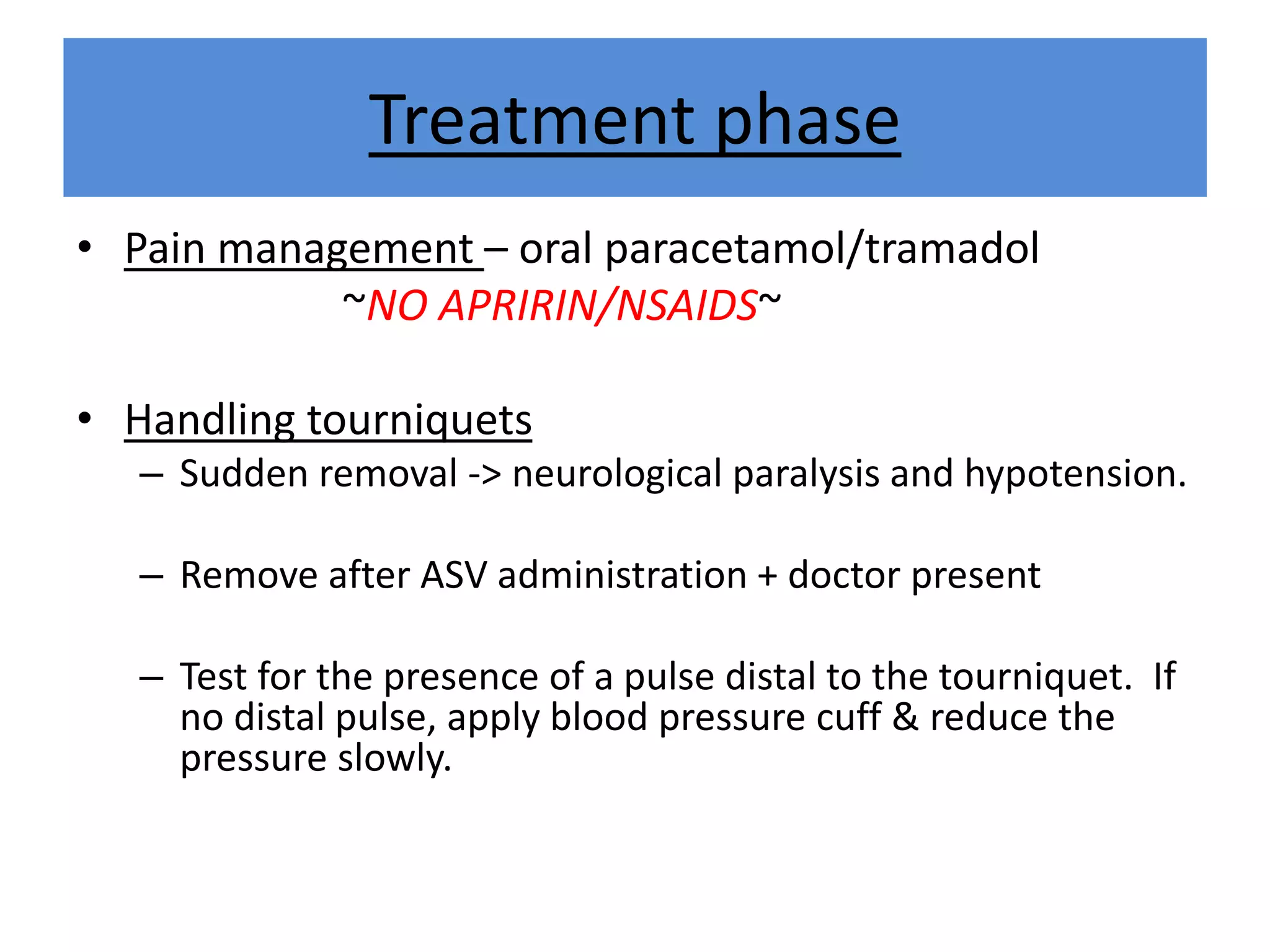 Snake bite management in India | PPTX