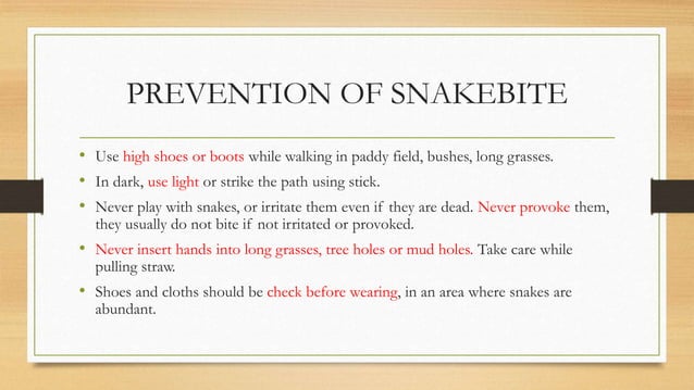 Snake bite management.pptx | Blood Disorders | Diseases and Conditions