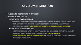 snake bite signs, symptoms and management management .pptx