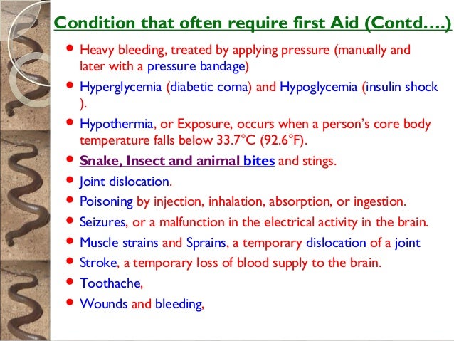 Asi First Aid For Snakebite Booklet African Snakebite