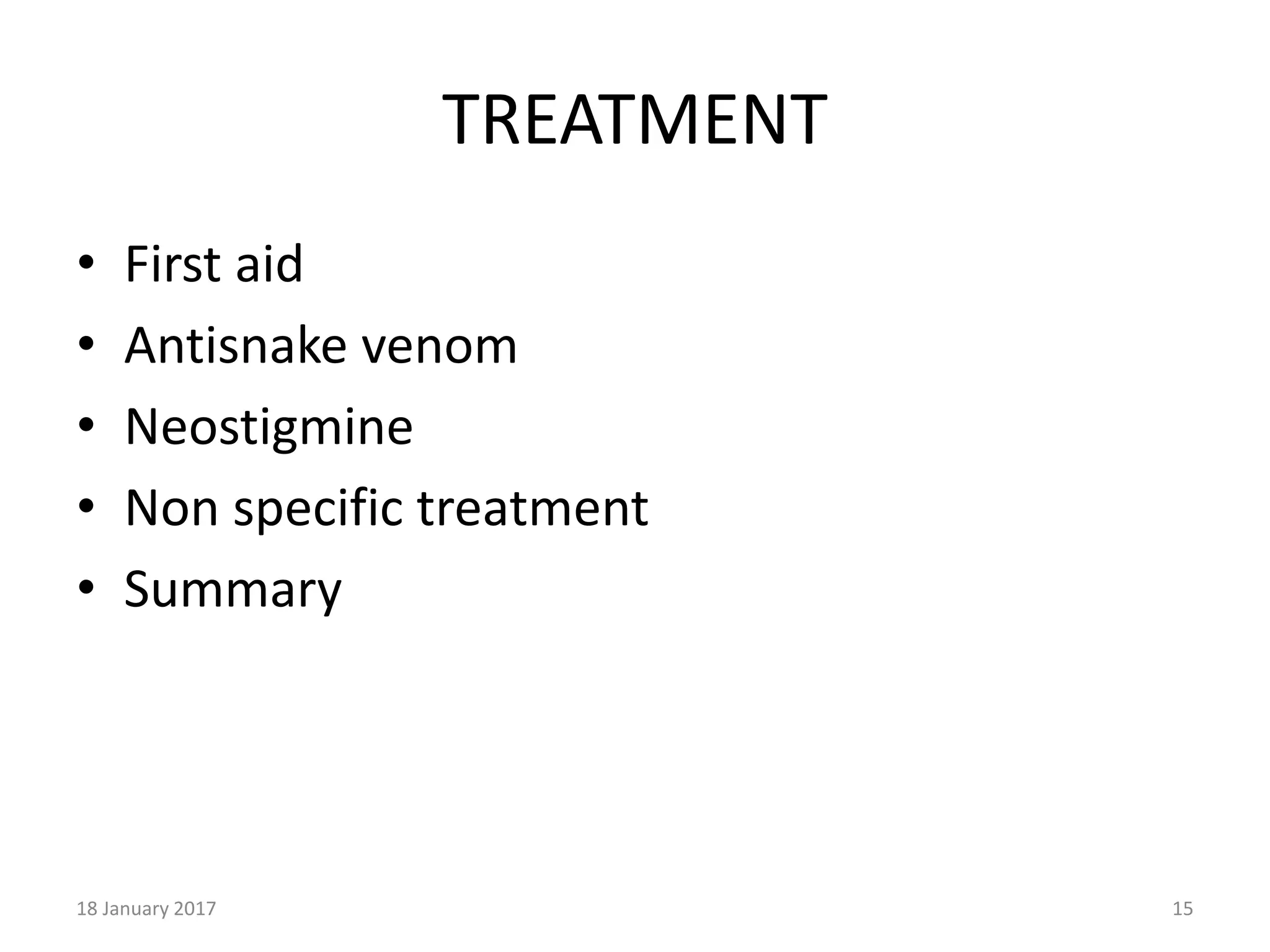 Snake bite protocol | PPT