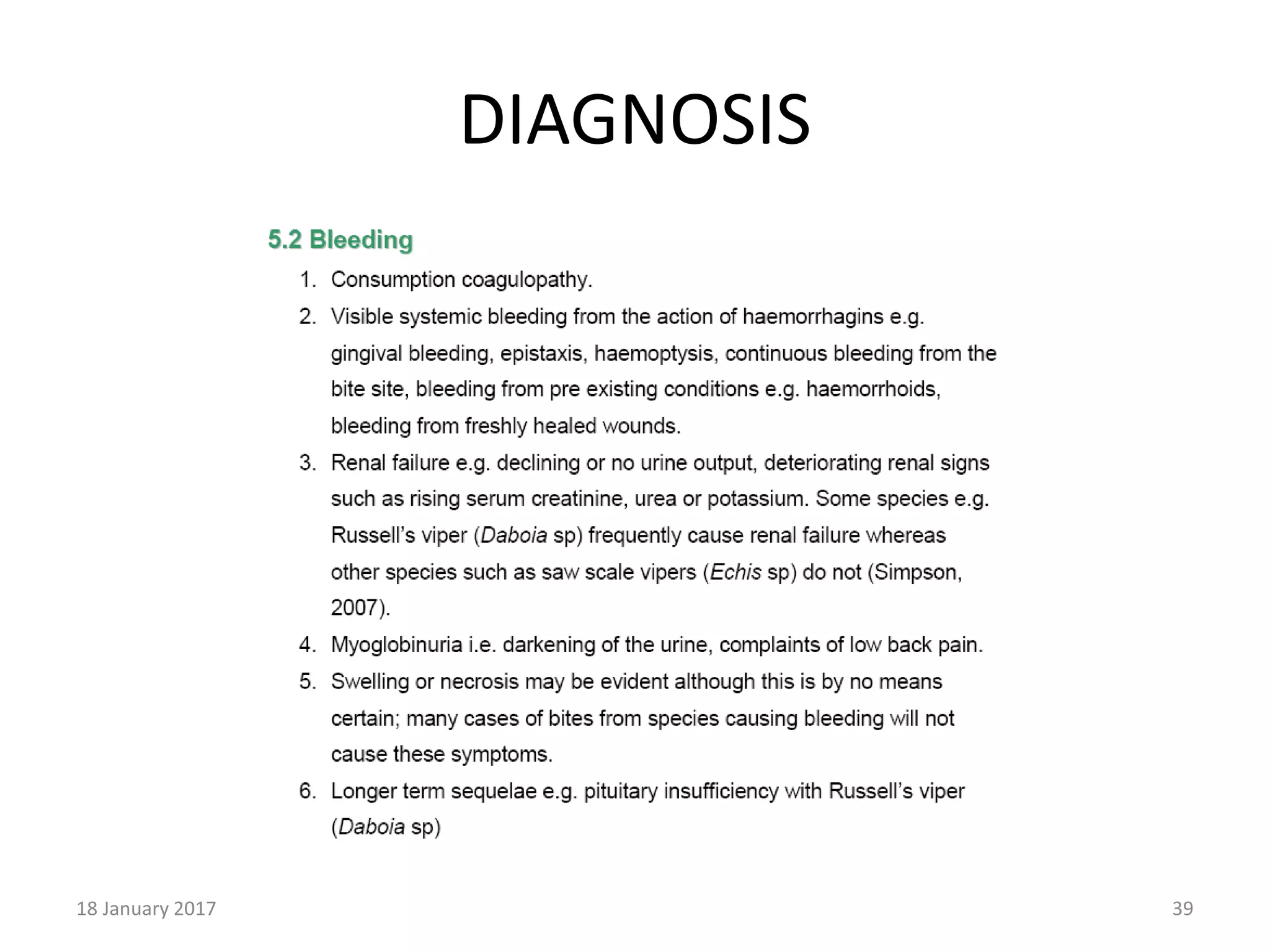 Snake bite protocol | PPT