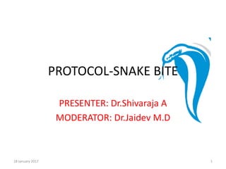 Snake bite protocol | PPT