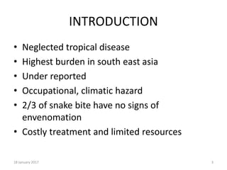 Snake bite protocol | PPT