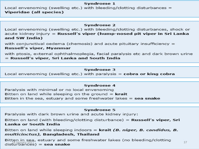 Snake bite protocol | PPT