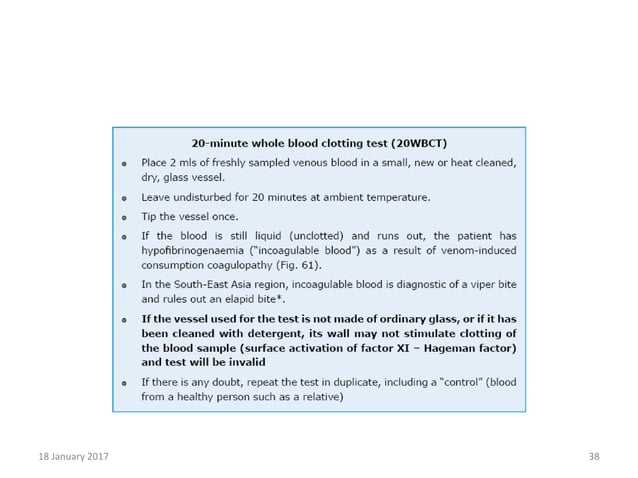 Snake bite protocol | PPT