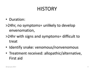 Snake bite protocol | PPT