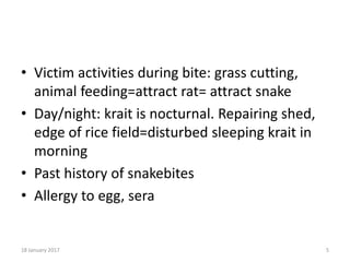 Snake bite protocol | PPTX