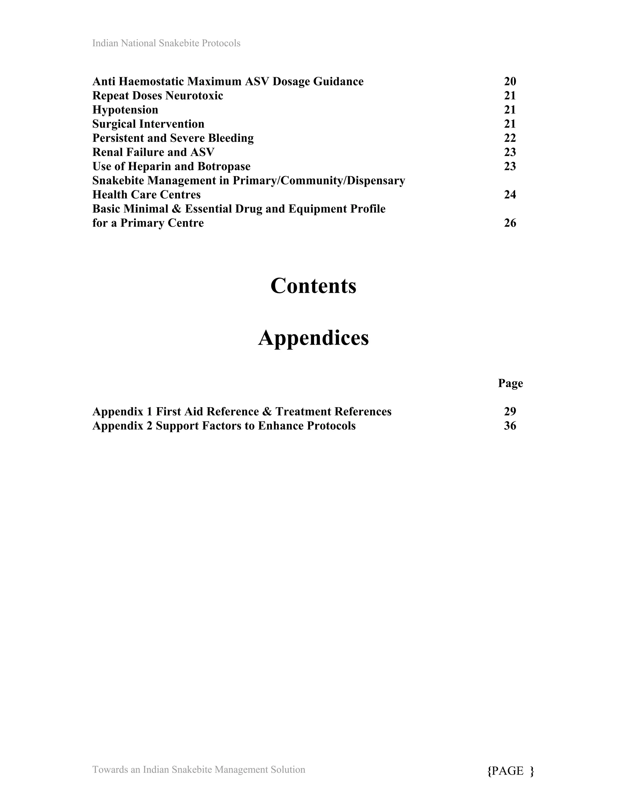 Snakebite protocol india_2007 | PDF