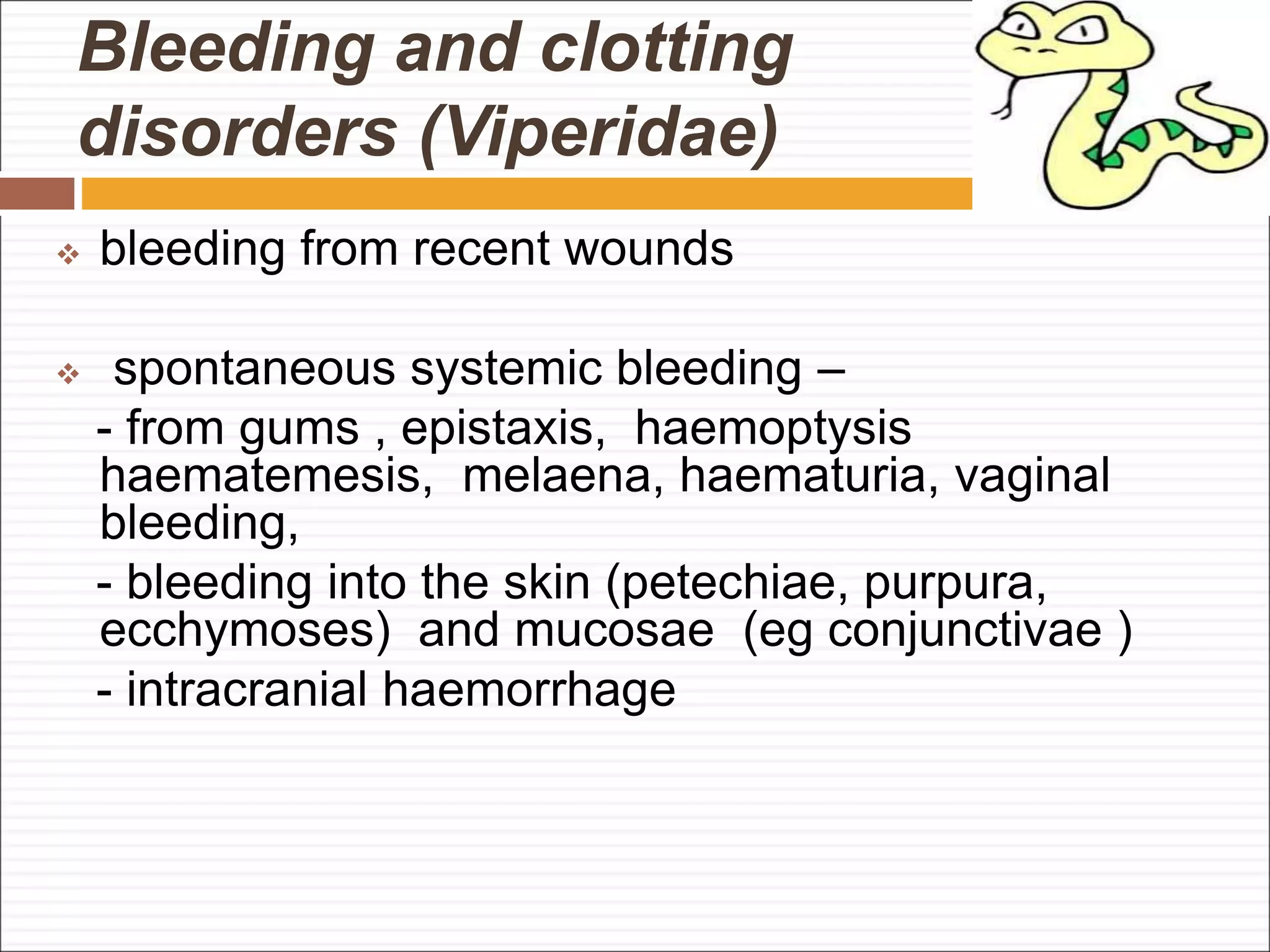 Snake Bites- Dr Sabah | PPT