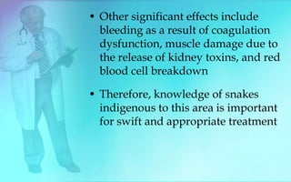 Snakebites | PPTX