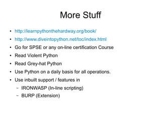 Snake bites : Python for Pentesters | PDF