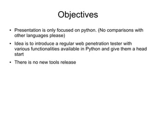 Snake bites : Python for Pentesters | PDF