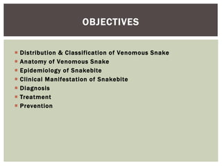 Snake bites - Neglected Disease | PPT