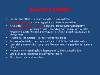 Snake bites | PPTX | Blood Disorders | Diseases and Conditions
