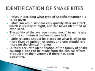 Snake bites | PPTX
