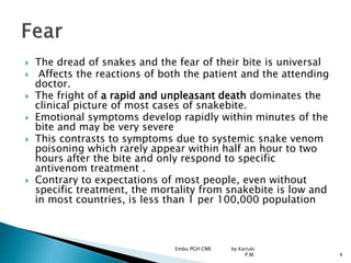 Snake bites | PPTX