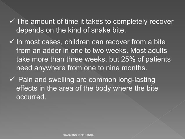 Snake bites | PPT