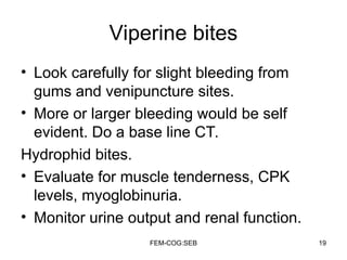 SNAKE BITES- latest-1.ppt tx 2024. | PPT