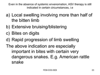 SNAKE BITES- latest-1.ppt tx 2024. | PPT