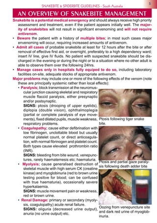 Snakebite spiderbiteguidelinessa sa-health08(1) | PDF