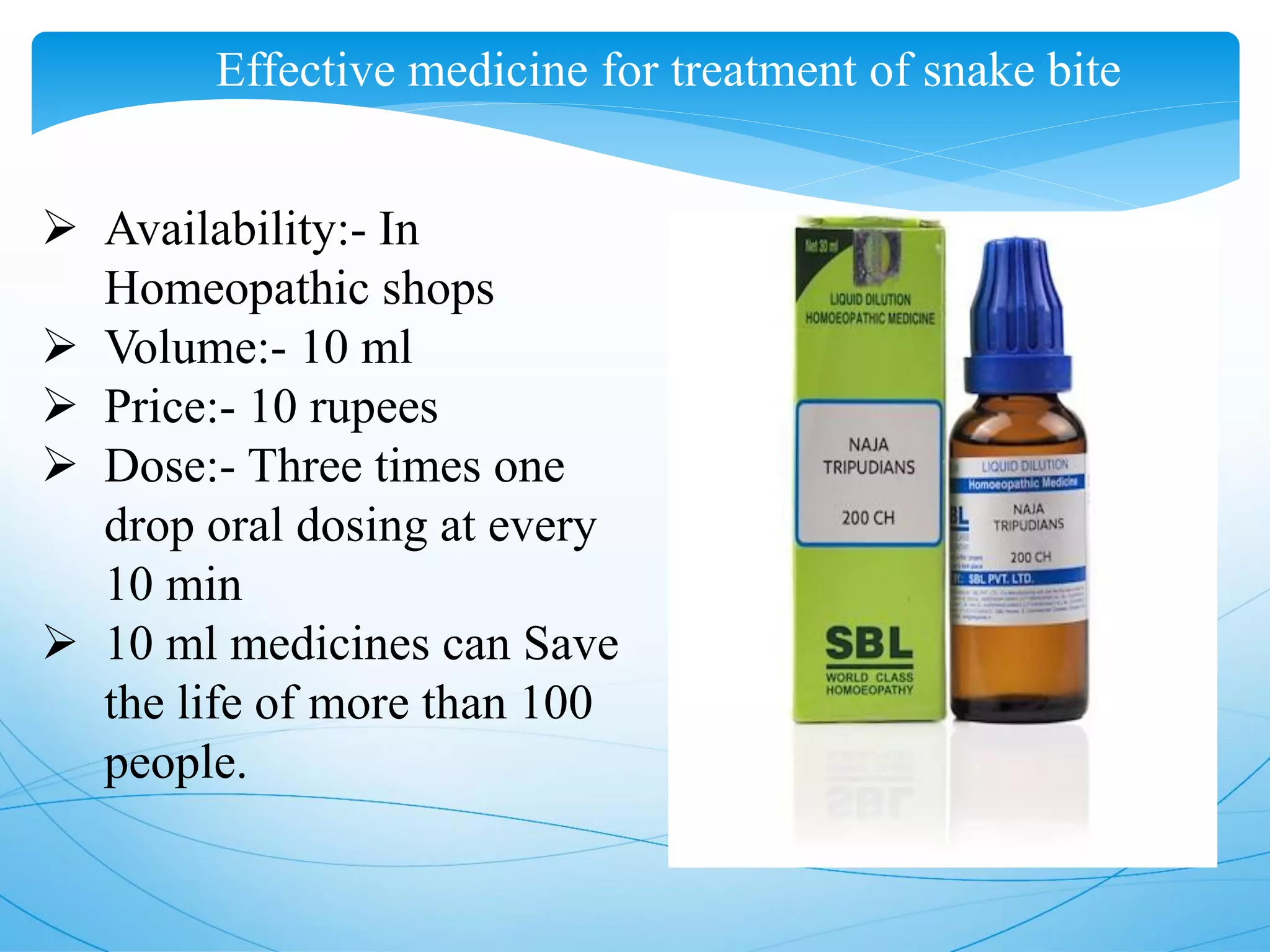 How to treat snake bite person | PDF