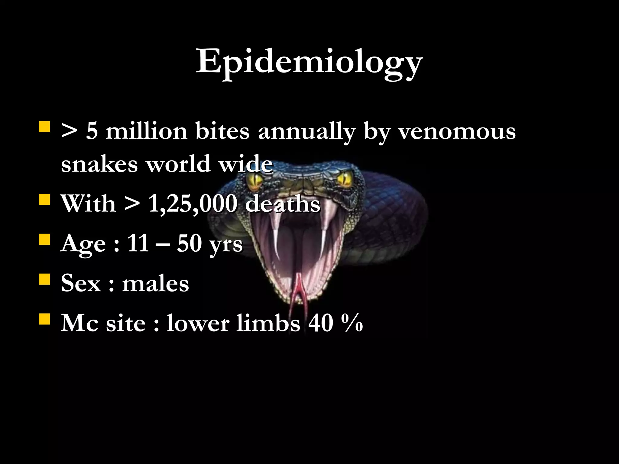 Snake bite and its management | PPT