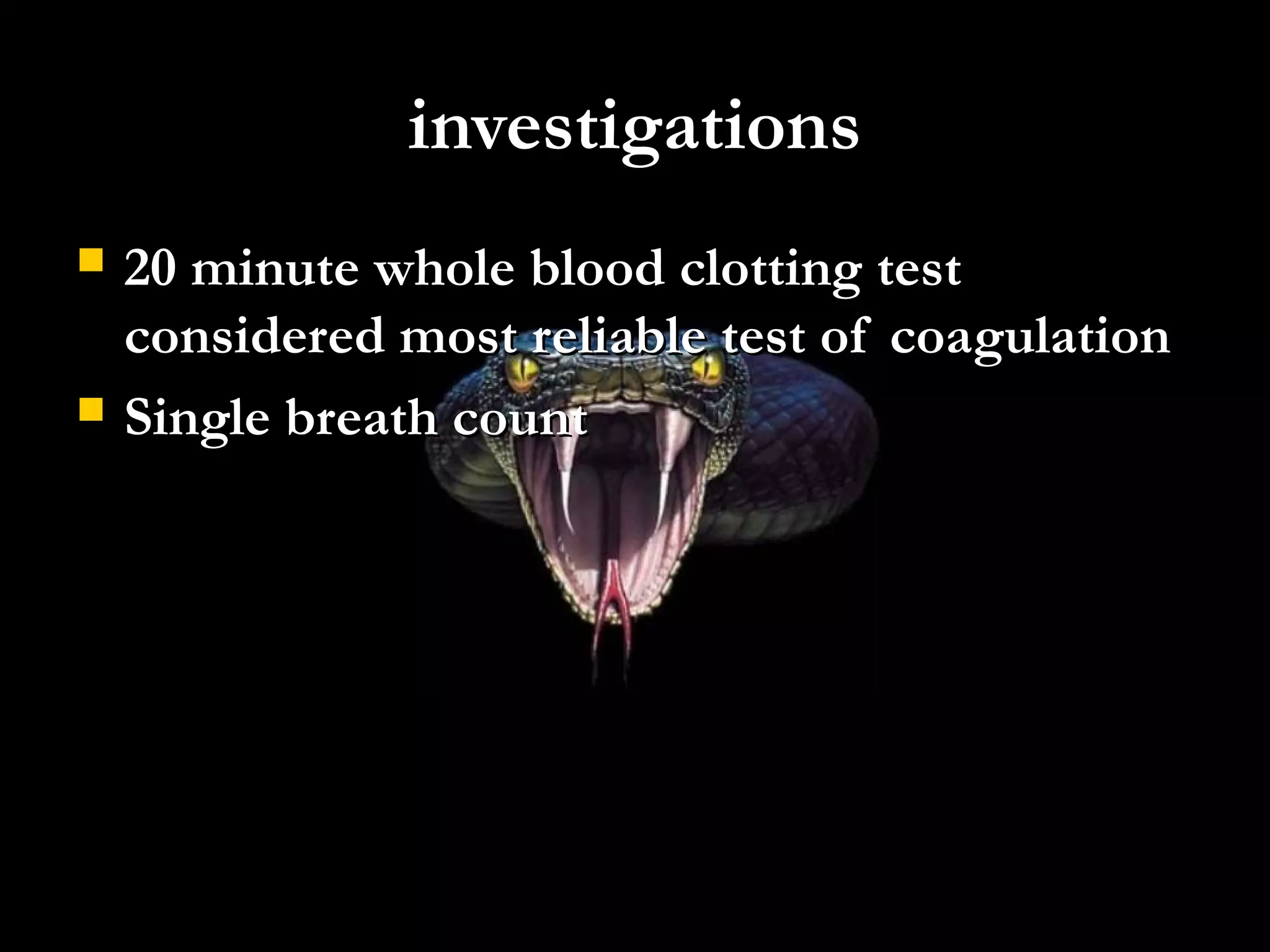 Snake bite and its management | PPT