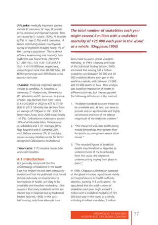 Snake bite who guidelines | PDF