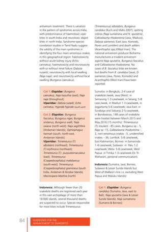 Snake bite who guidelines | PDF