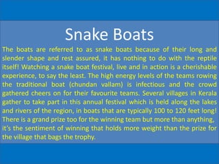 Snake boat race in kerala | PPTX