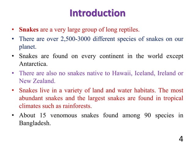 Snake Farming in/of Bangladesh | PPTX