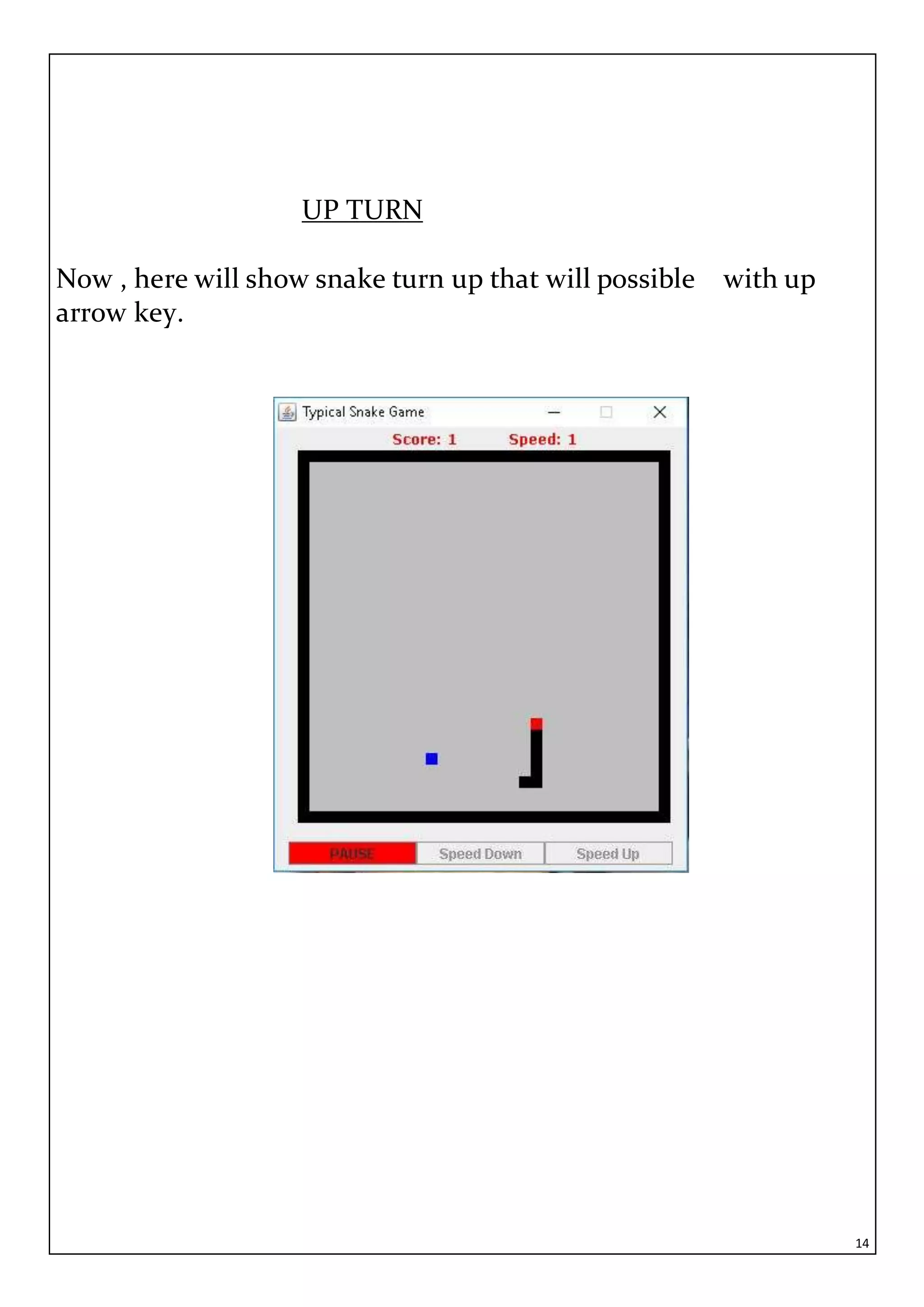 Snake project report | DOC