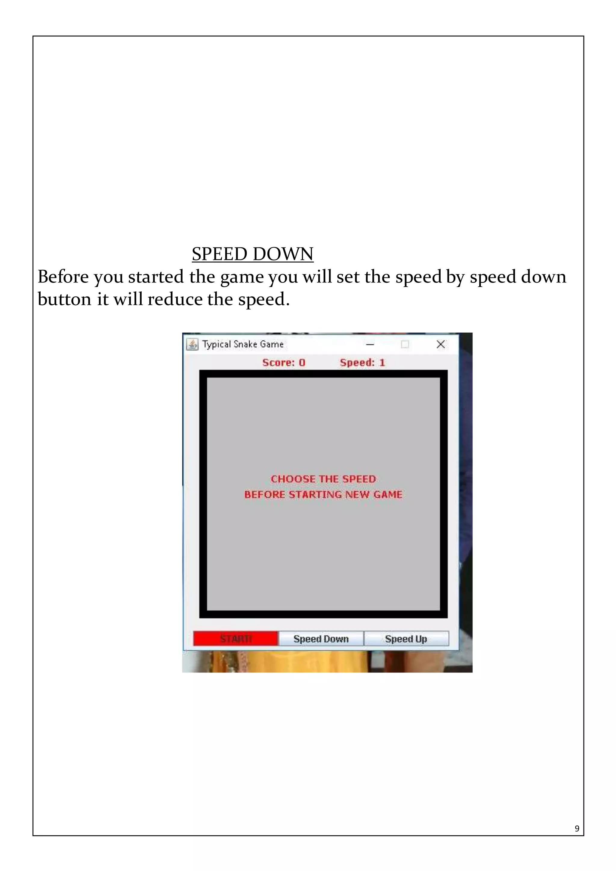 Snake project report | DOC
