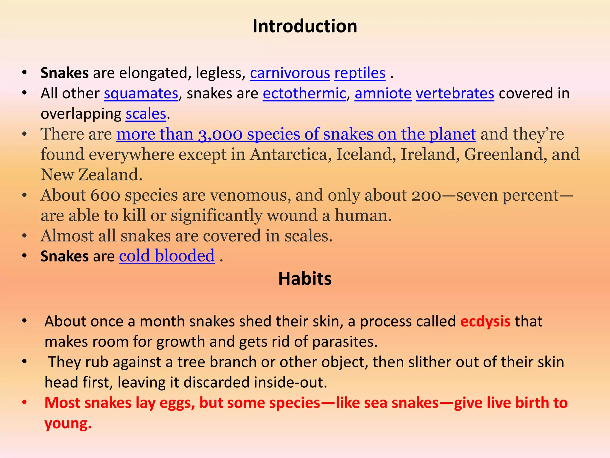 Snakes-poisonous & Non poisonous, venom ,biting mechanism | PPTX