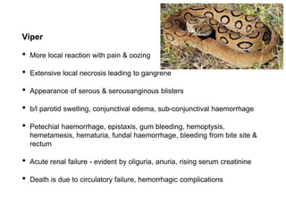Snakes Toxicology | PPTX