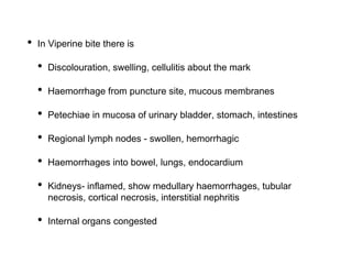 Snakes Toxicology | PPTX